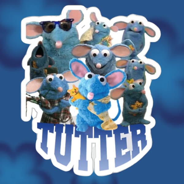 Bear and the Big Blue House Sticker - Etsy