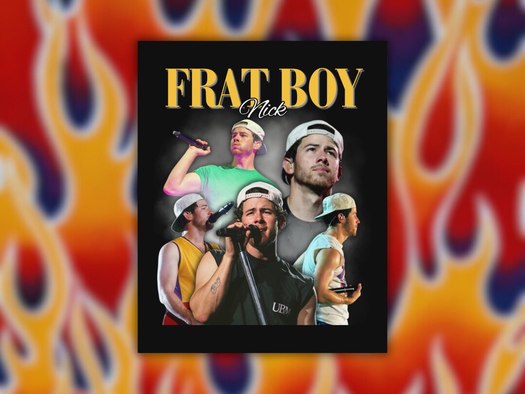 Frat Boy Nick Jonas Poster Jonas Brothers Poster Nick Jonas Wall Art ...