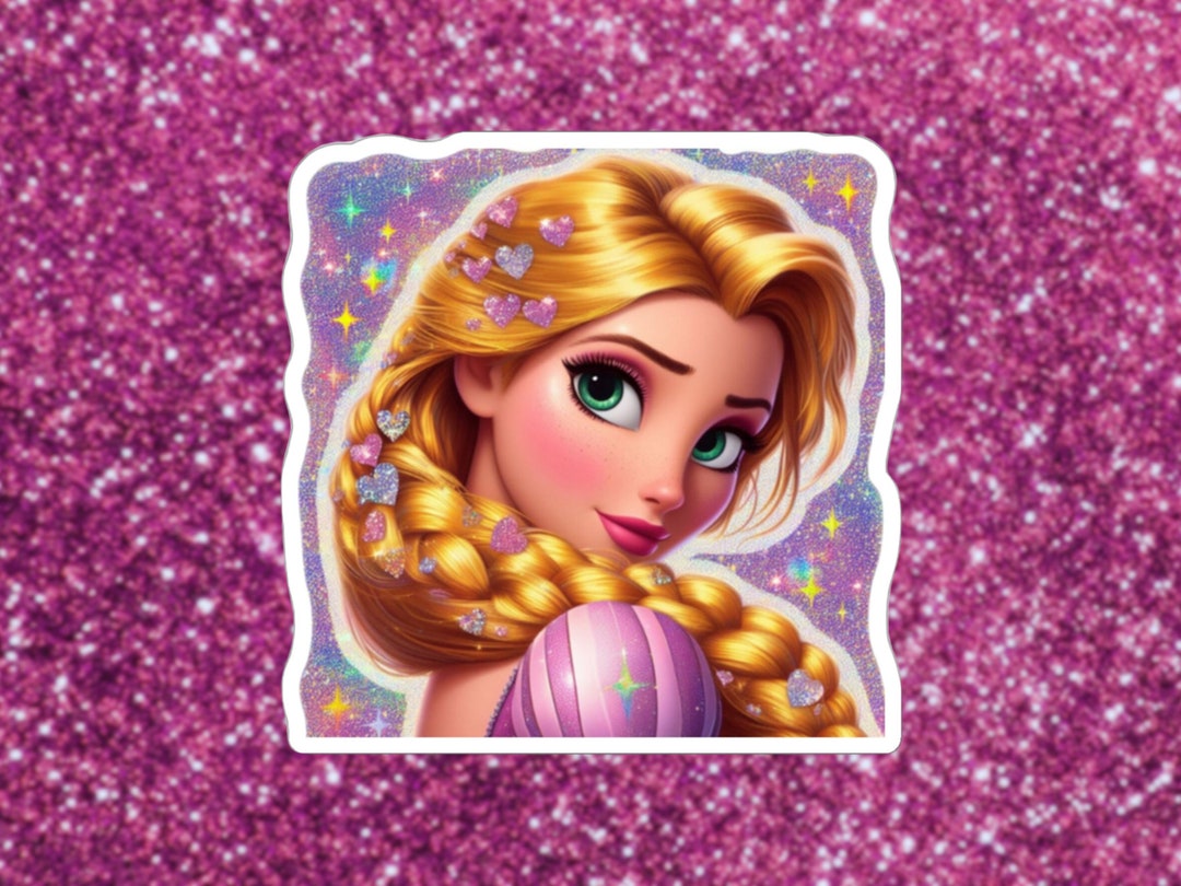 Rapunzel Sticker Disney Princess Sticker Tangled Sticker Y2k - Etsy