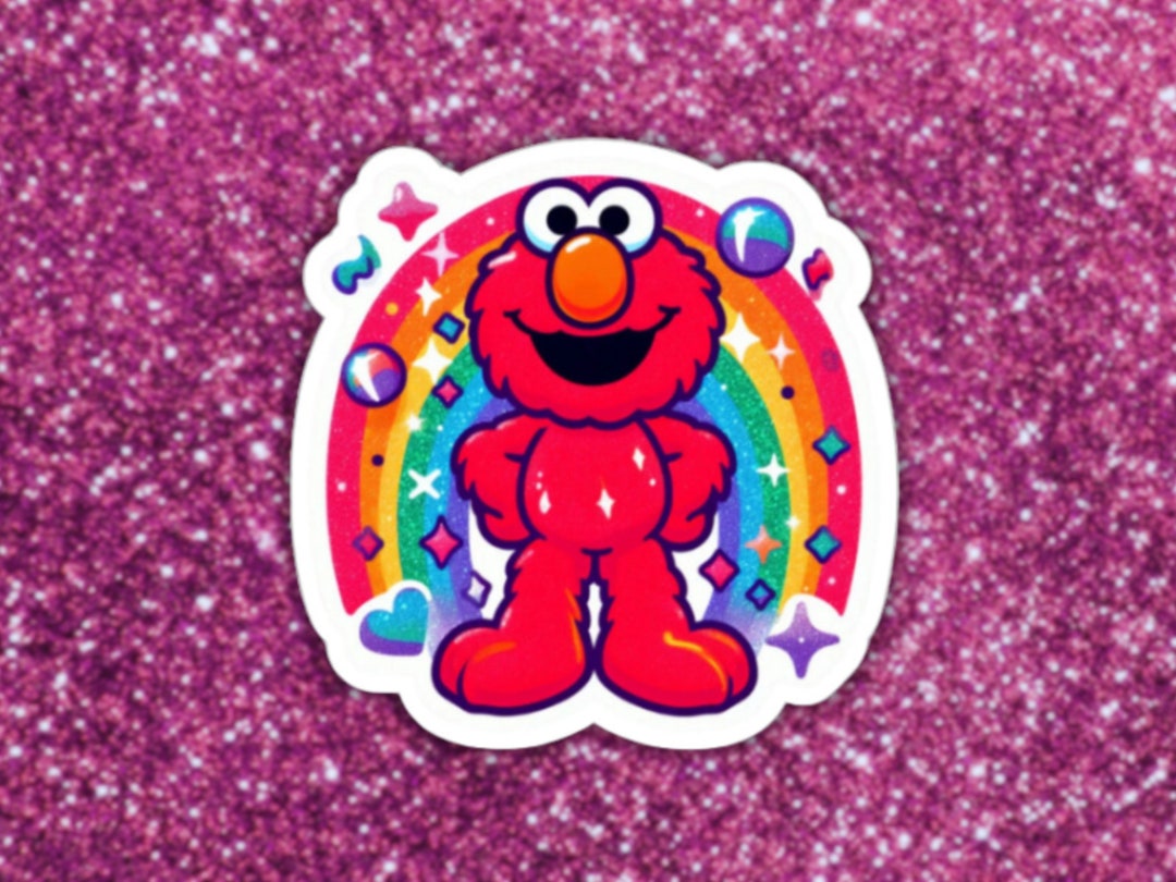 Elmo Inspired Sticker Sesame Street Sticker Pride Sticker Childhood ...