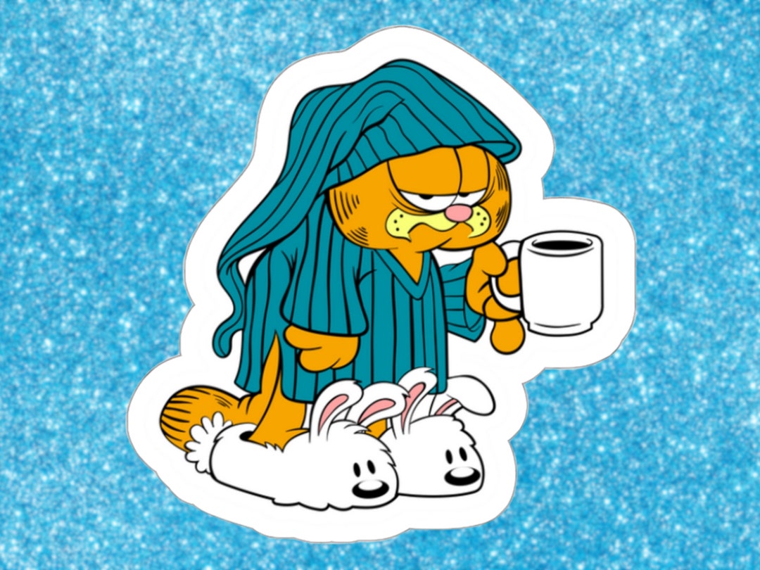 Garfield Sticker 90s Sticker Millennial Meme Sticker Nostalgia Sticker ...