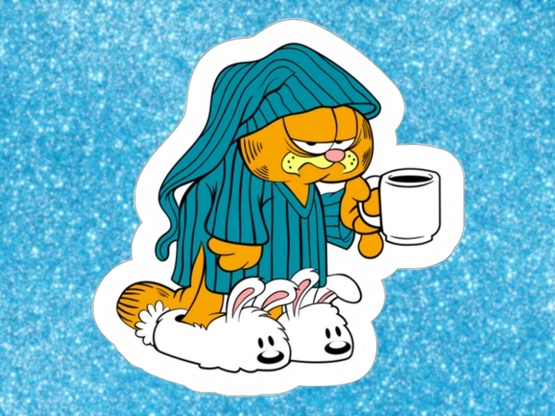 Garfield Sticker 90s Sticker Millennial Meme Sticker Nostalgia Sticker ...
