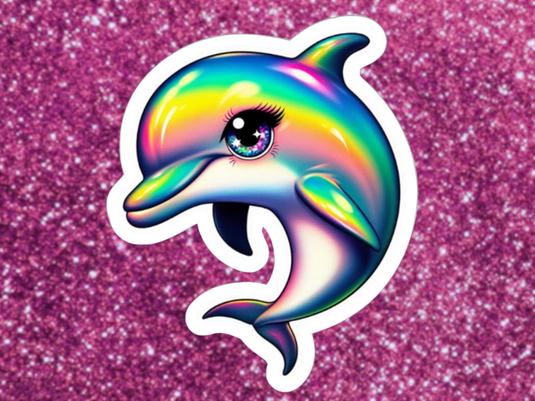 Y2k Dolphin Sticker Nostalgia Sticker Childhood Sticker 90s Sticker ...