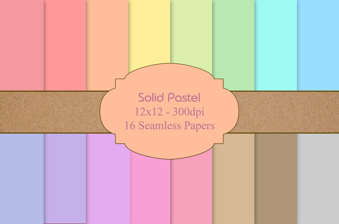 Solid Pastel Digital Seamless Paper, Seamless Solid Patterns Solid ...