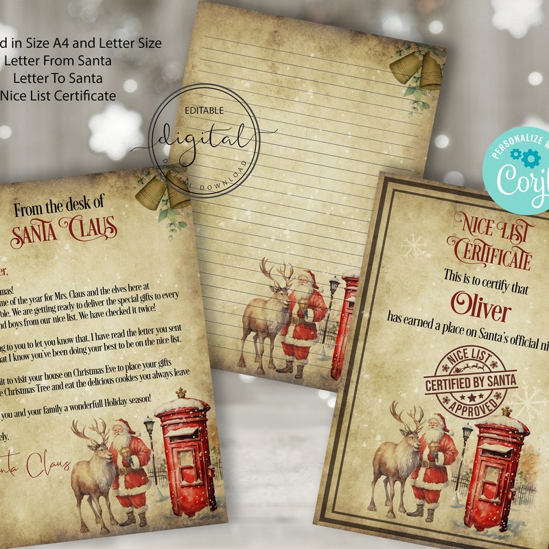 Letter From Santa - Etsy