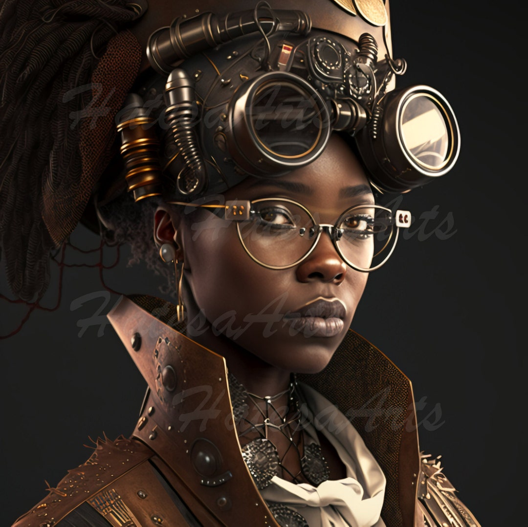 Steampunk I Black Power I Instant Digital Download - PNG, SVG - Etsy