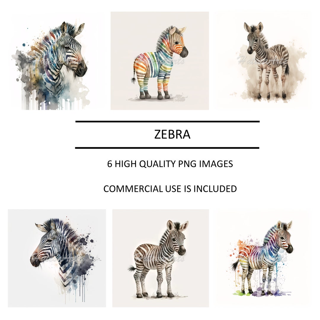 Zebra Illustrationswatercolor Clipart Setzebra Watercolor Artjunk ...