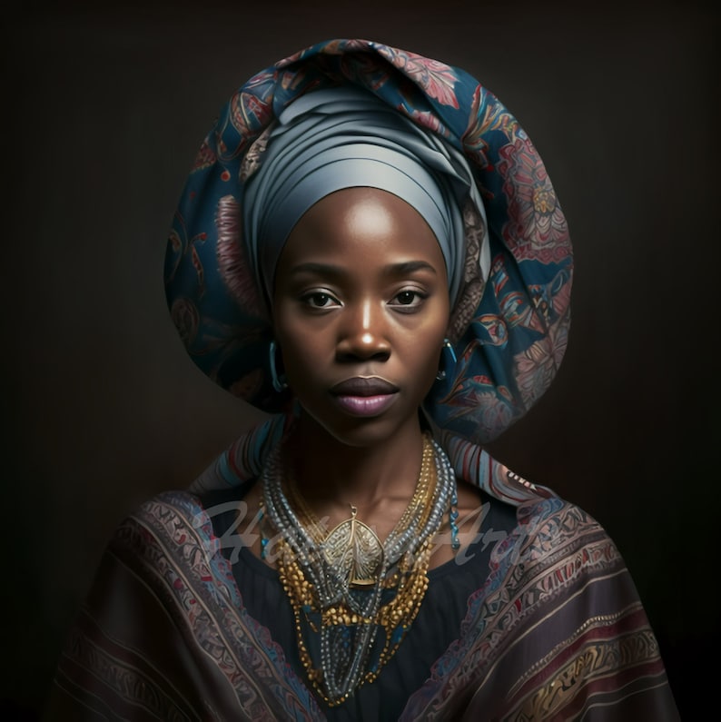 Black Beauty I African Queen I Portrait I Instant Digital Download ...