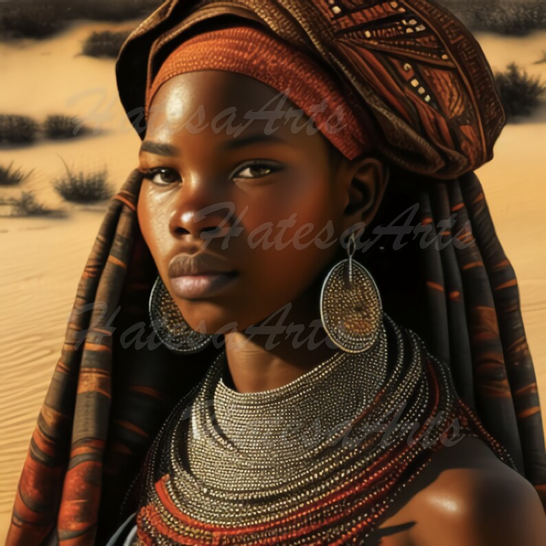 Black Beauty I African Queen I Portrait I Instant Digital - Etsy