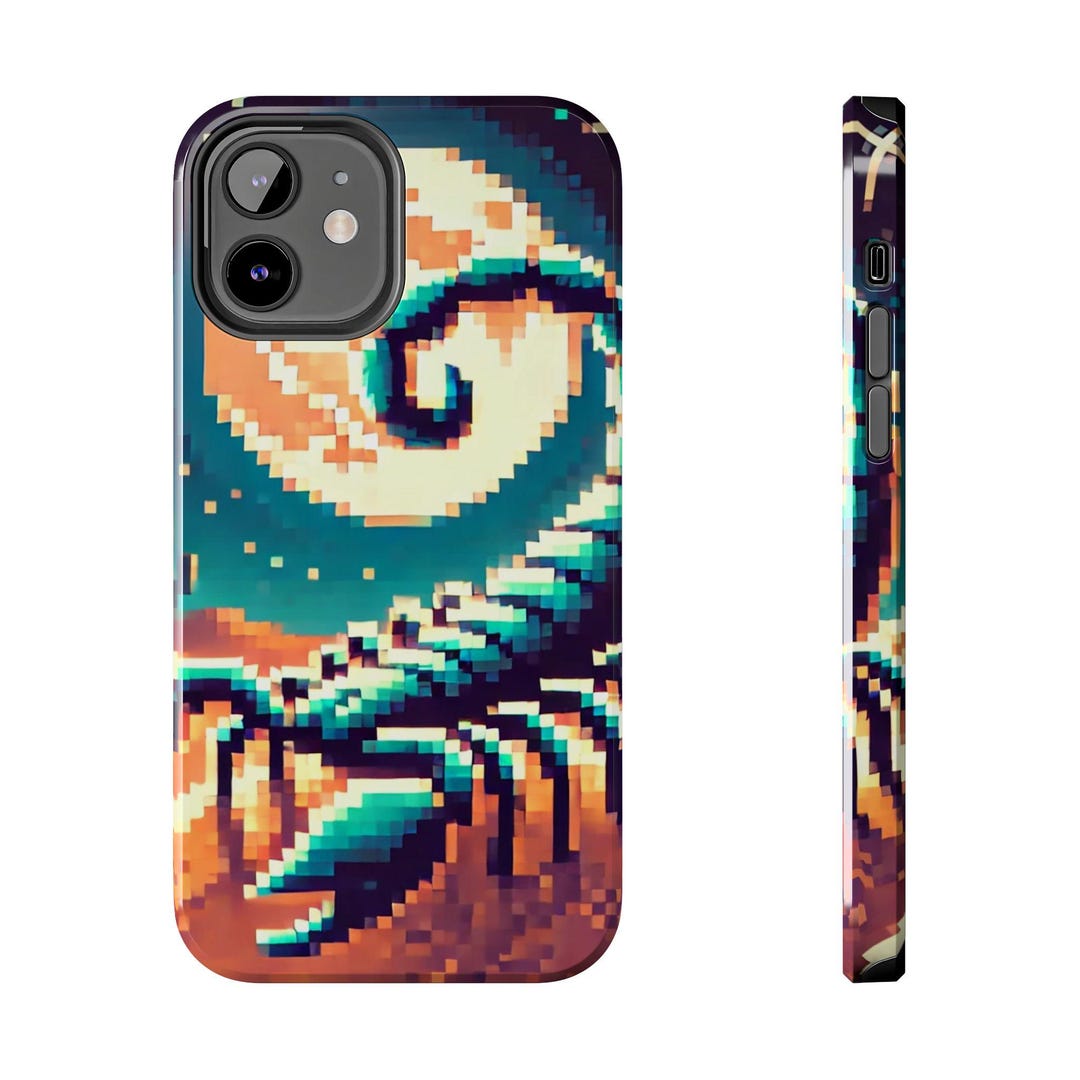 Scorpio Star Sign Pixel Art Phone Case Durable Scorpio Tough Case for ...