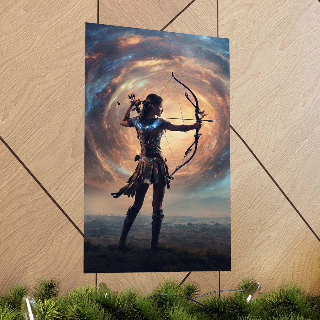 Optimistic Sagittarius Zodiac Sign Matte Canvas Adventurous Astrology ...