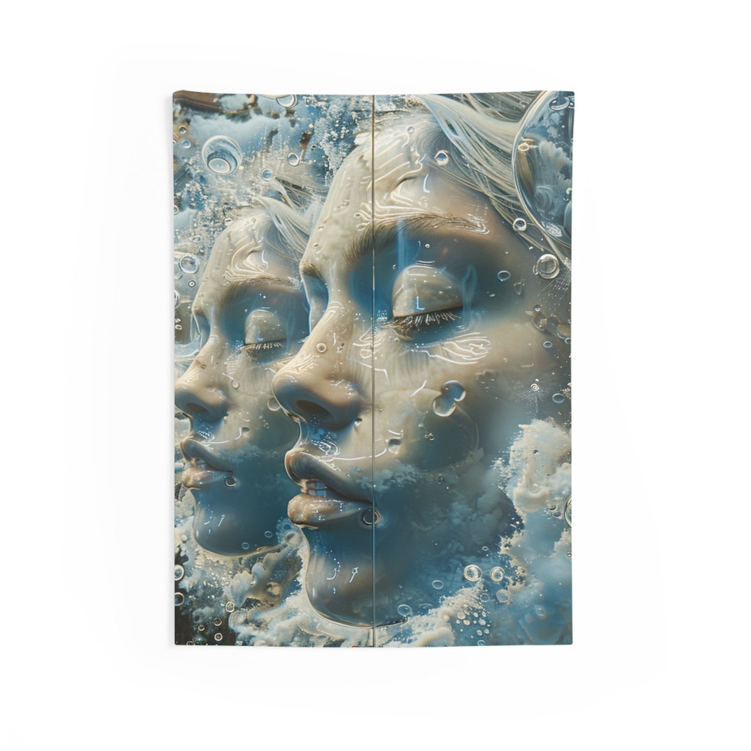 Dynamic Gemini Zodiac Sign Indoor Wall Tapestry Versatile Astrology Art ...