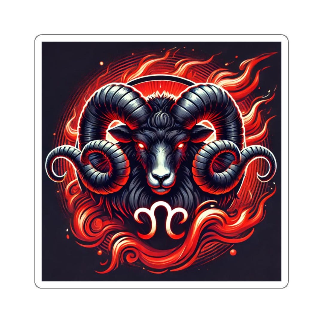 Aries Die-cut Stickers, Balanced Scales With Sparkling Gems, Pastel ...