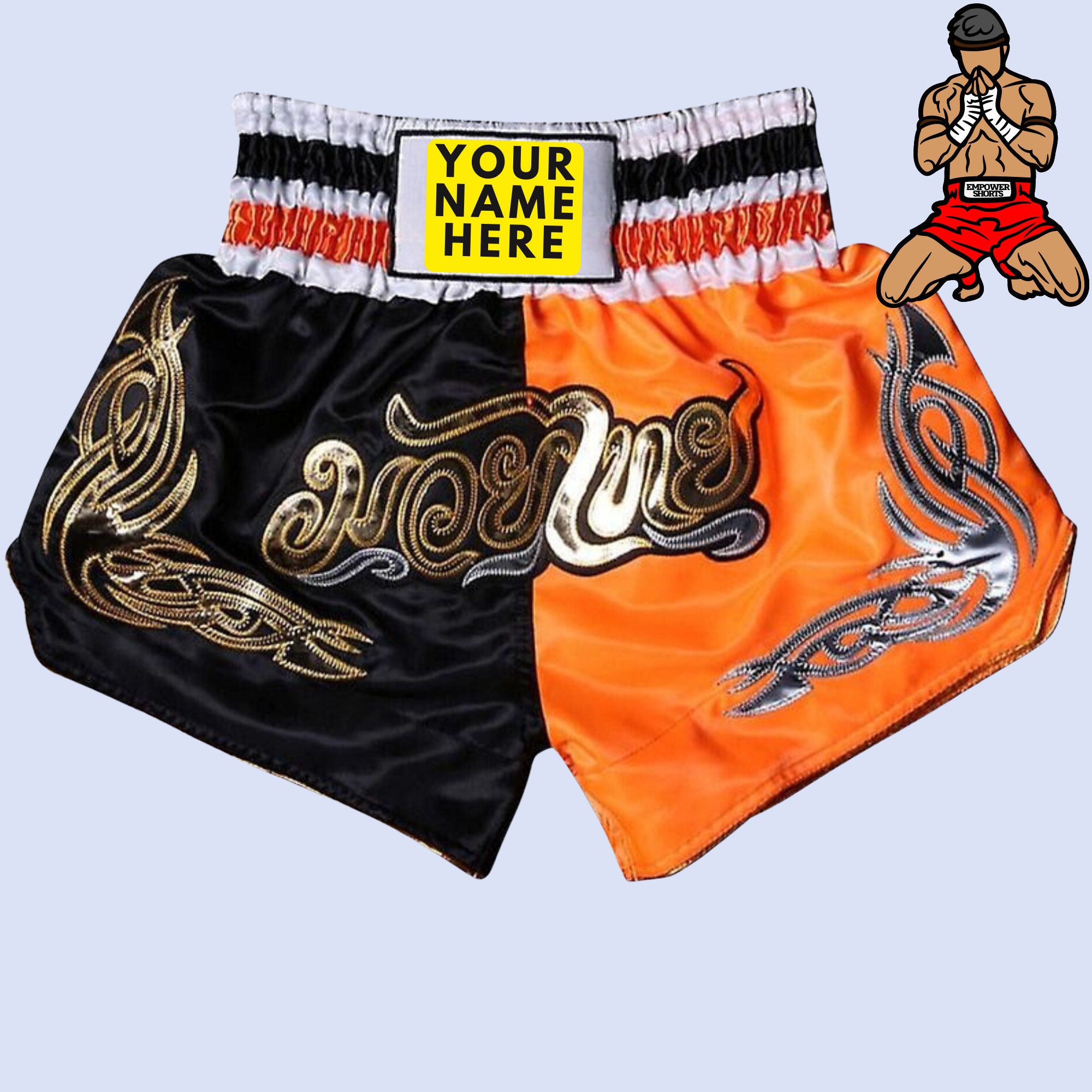 Personalised Muay Thai Boxing MMA Kickboxing Shorts - Personalised ...