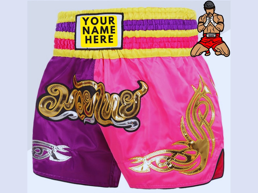 Personalised Muay Thai Boxing MMA Kickboxing Shorts - Personalised ...