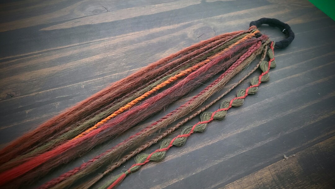 Hecate Witchy Forest Witch Braids on Hairband, De Dreads Extensions, Se ...