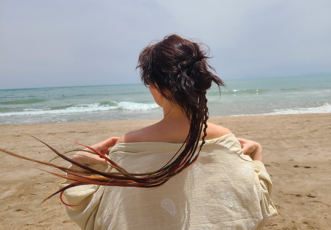 Hecate Witchy Forest Witch Braids on Hairband, De Dreads Extensions, Se ...