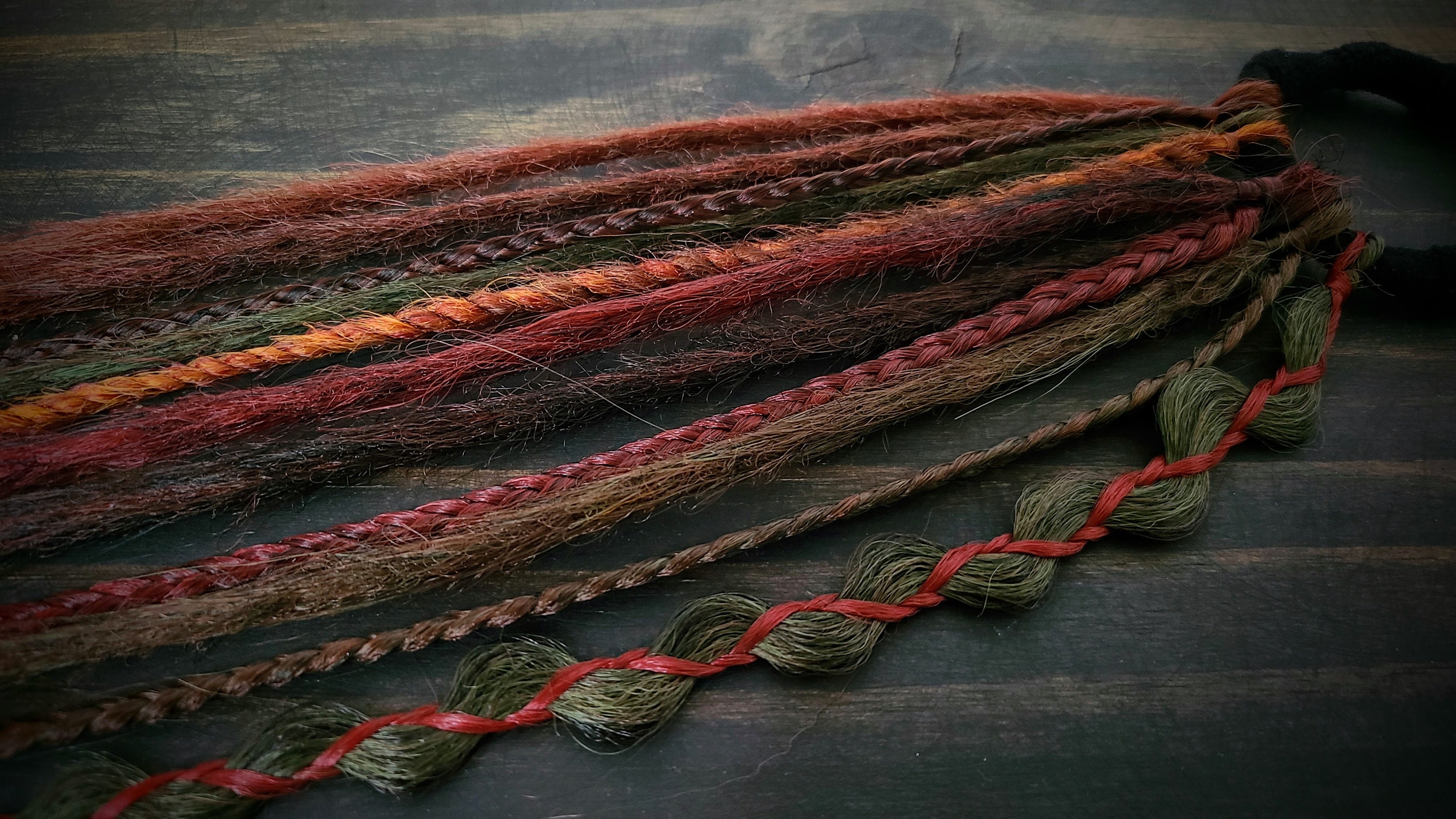 Hecate Witchy Forest Witch Braids on Hairband, De Dreads Extensions, Se ...