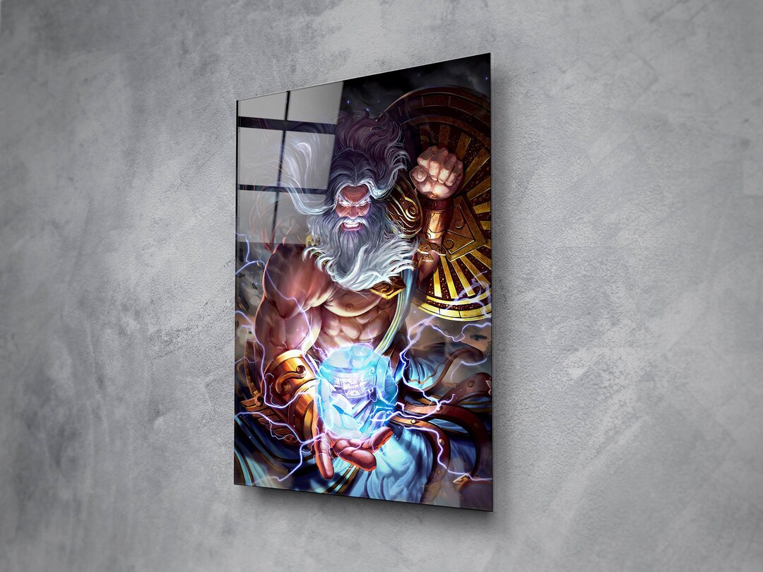 Zeus the God Wall Decoration Plexy Glass Art Print on Plexy - Etsy