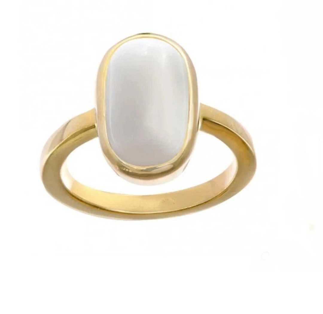 White Coral / Moonga Ring With Natural and Original White Coral ...