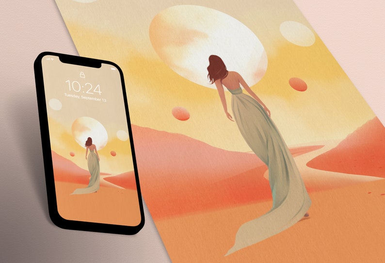 Pastel Dreams 3 Mobile Lockscreens, Gentle Beautiful Feminine Neutral ...