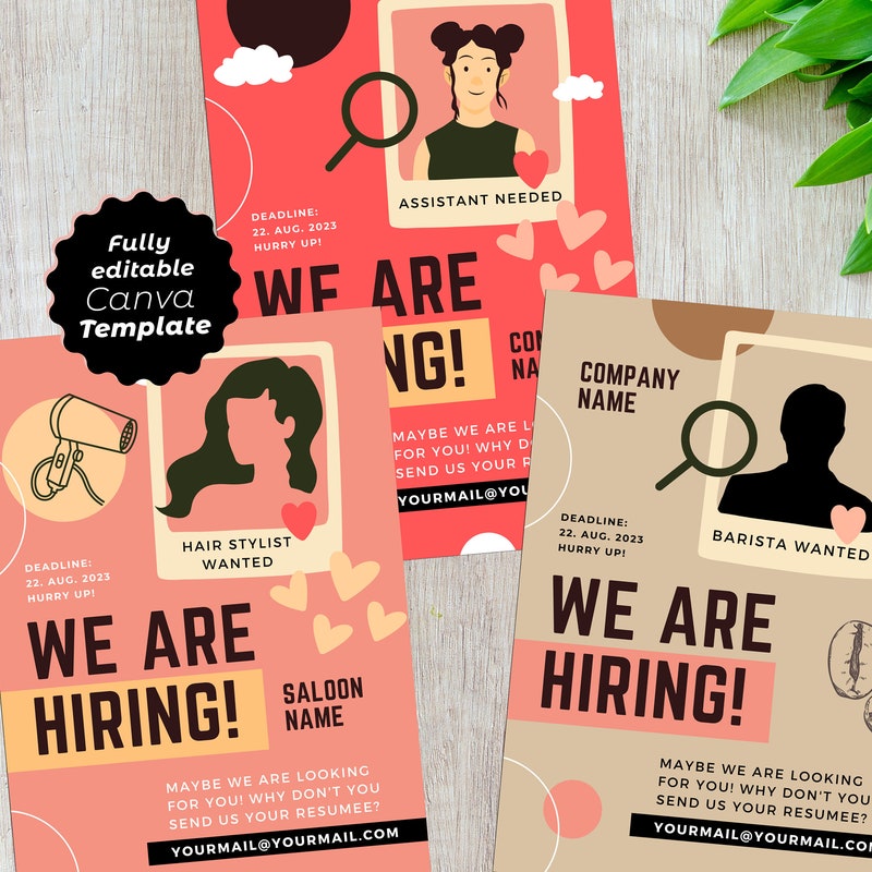 Salon Hiring Flyer - Etsy