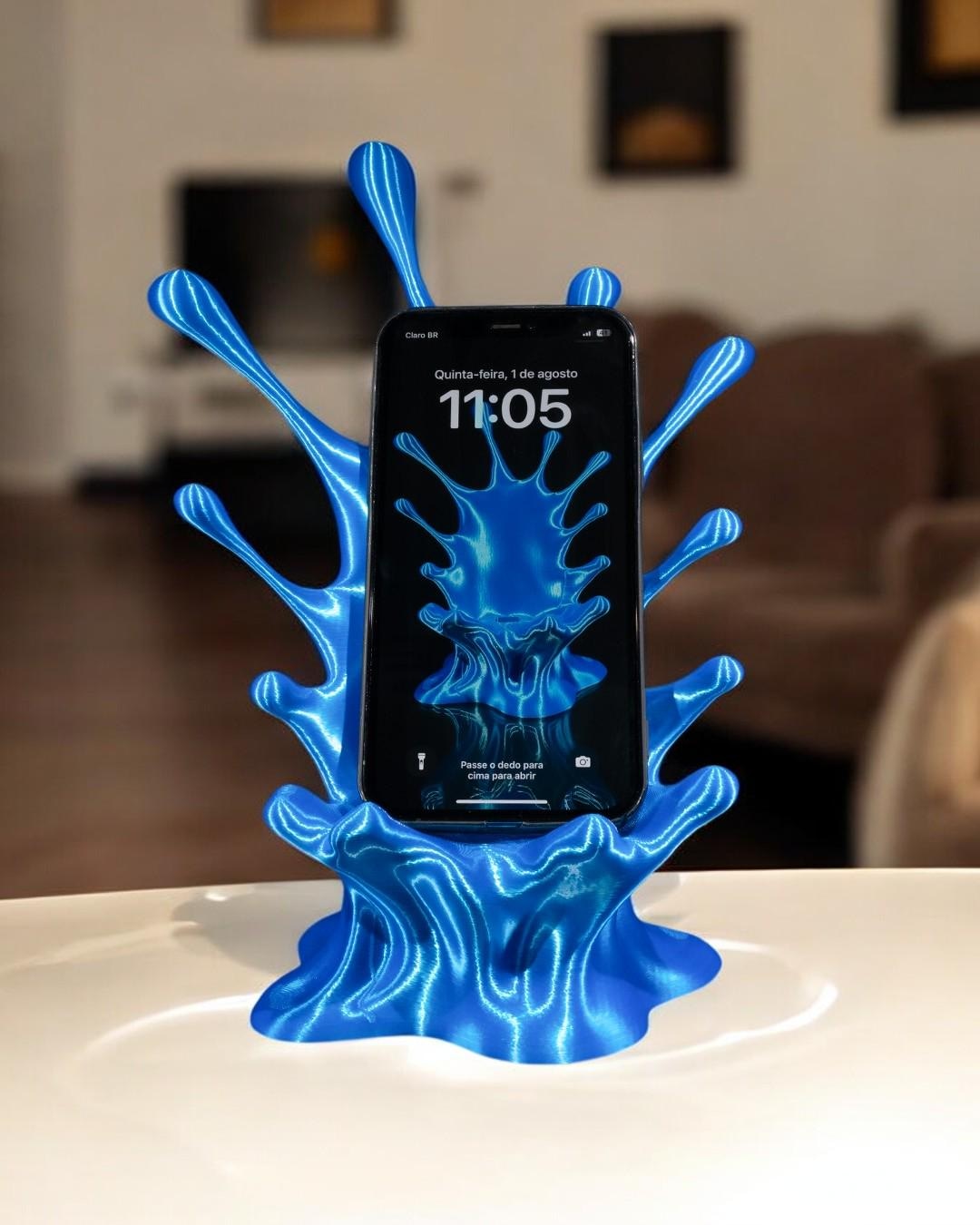 Fluid Art Phone Stand - 3D Printed Charging Station, Desk Organiser ...