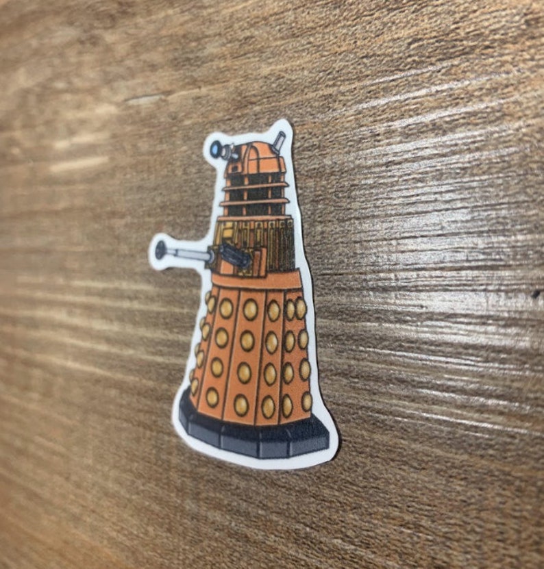 Doctor Who Dalek Glossy and Splashproof Stickers - Etsy