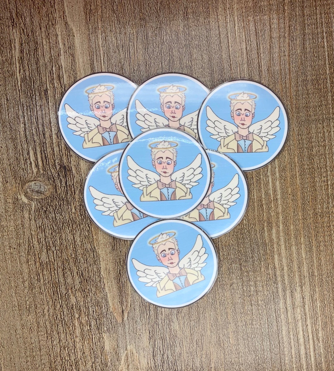 Good Omens Aziraphale Glossy and Splashproof Stickers - Etsy