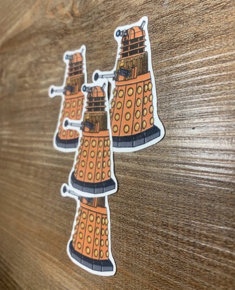 Doctor Who Dalek Glossy and Splashproof Stickers - Etsy