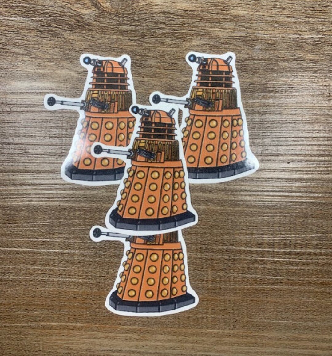 Doctor Who | Dalek Glossy and Splashproof Stickers - Etsy