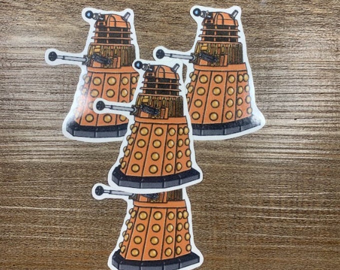 Doctor Who | Dalek Glossy and Splashproof Stickers - Etsy
