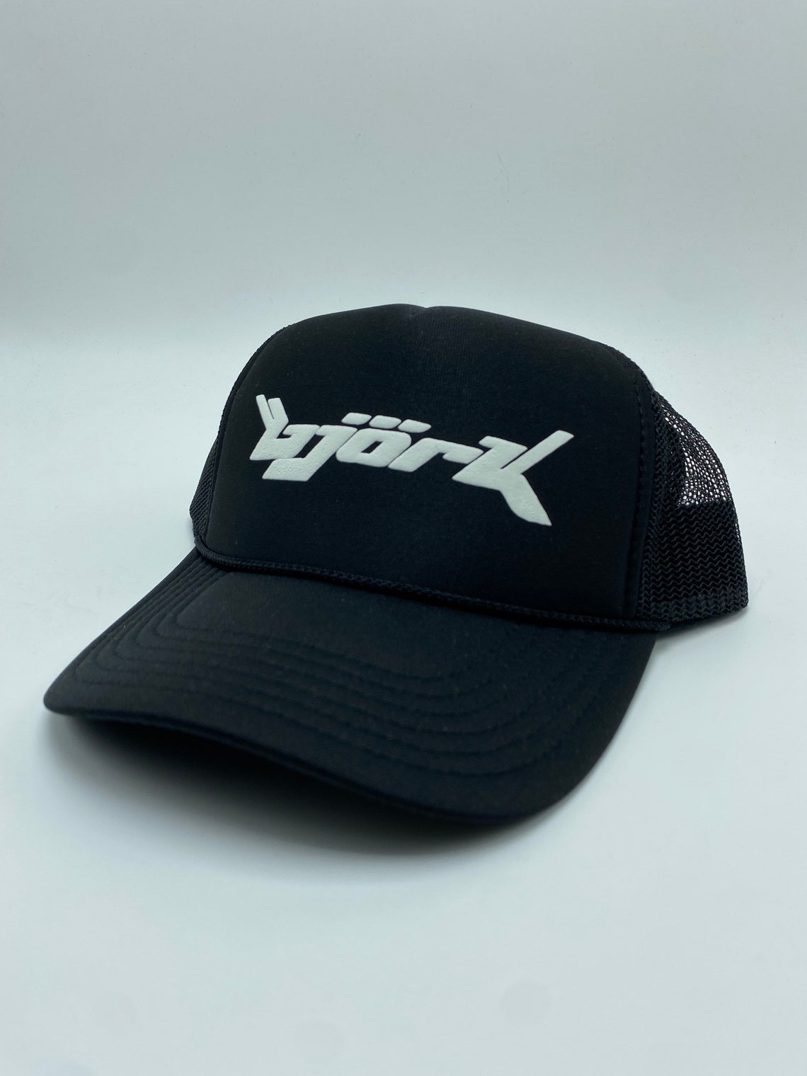 Bjork Björk Logo Inspired Puff Print Trucker Hat Tour Merch - Etsy