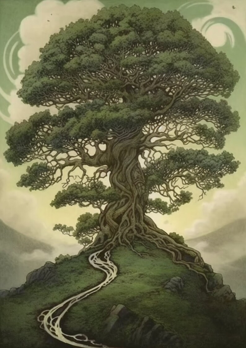 Celtic Tree of Life Irish Tree of Life Viking Tree of Life Wall Art ...