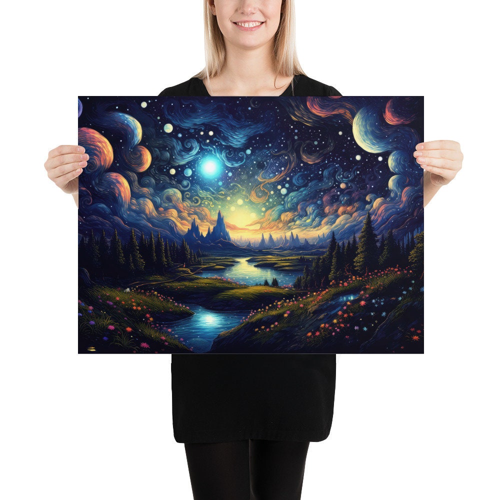 Surreal Wall Art Surreal Painting Psychedelic Wall Art Psychedelic Art ...