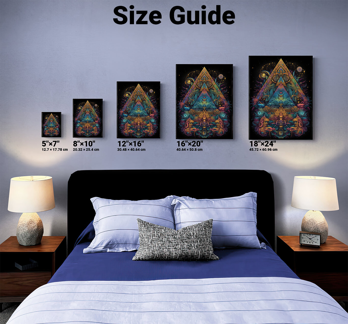 Sacred Geometry Occult Poster Witchy Home Decor Occult Decor Surreal ...