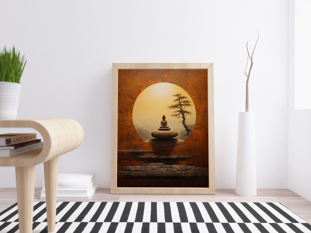 Zen Poster for Yoga Studio Decor Buddha Wall Art Meditation Poster Zen ...