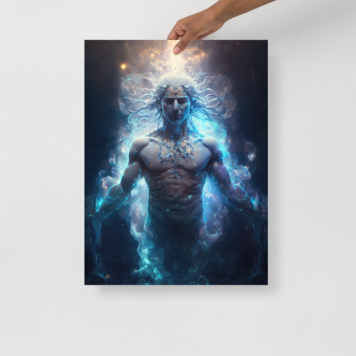 Divine Masculine Art Digital Download Spiritual Wall Art Print ...