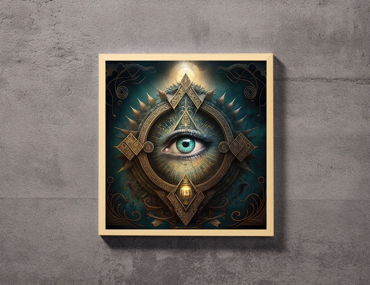 All Seeing Eye Evil Eye Charm Illuminati Third Eye of Horus Esoteric ...