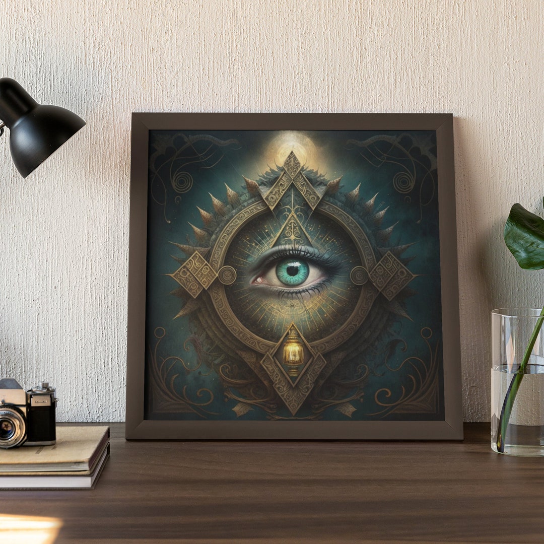 All Seeing Eye Evil Eye Charm Illuminati Third Eye of Horus Esoteric ...