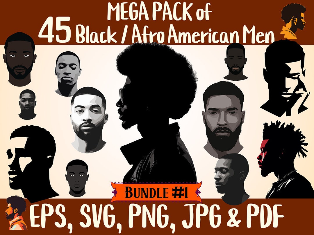 Afro Man Svg Afro Svg Black Man Svg Melanin Svg Black King Svg Black ...