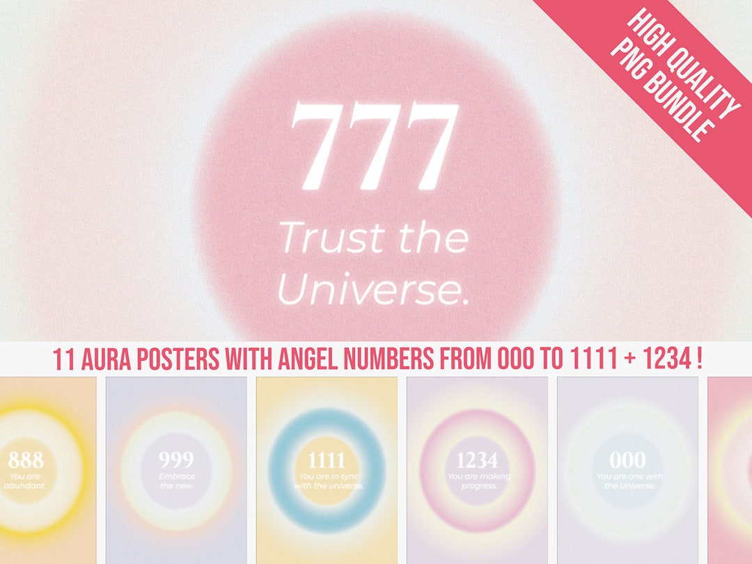 777 Aura Poster Aura Print Aura Poster Set Aura Backgrounds Angel ...