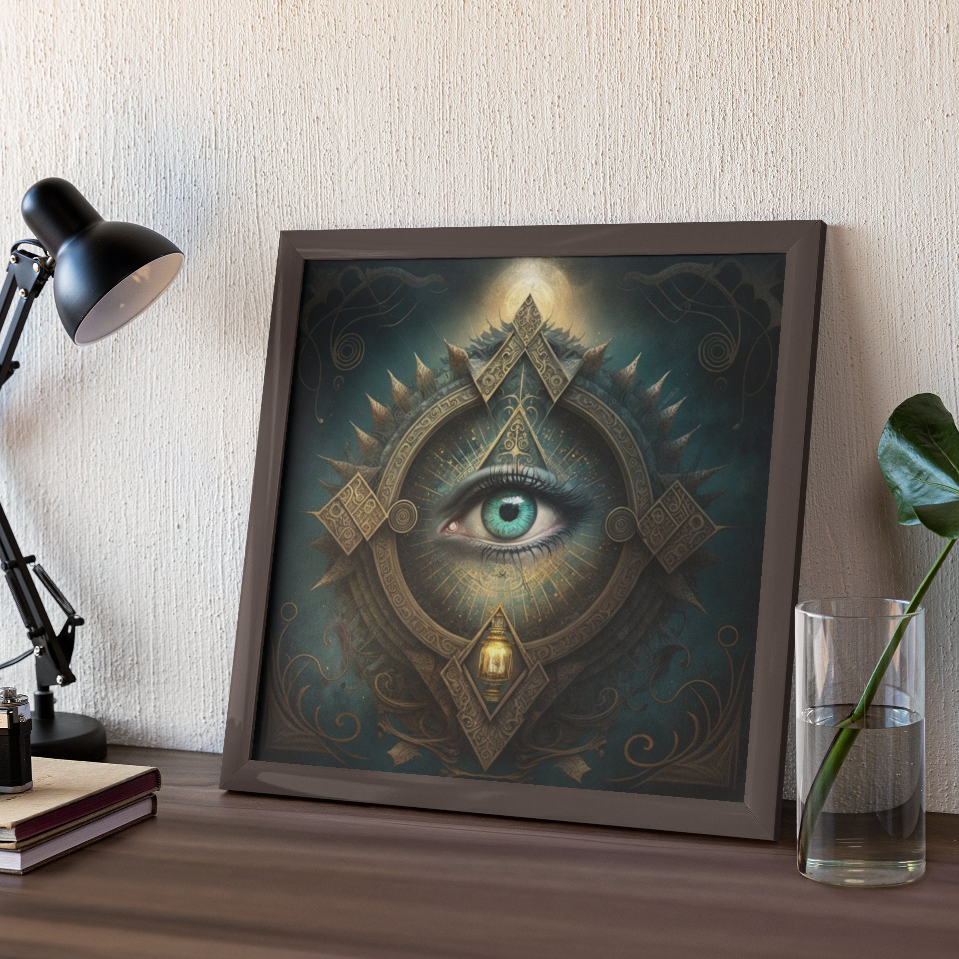 All Seeing Eye Evil Eye Charm Illuminati Third Eye of Horus Esoteric ...