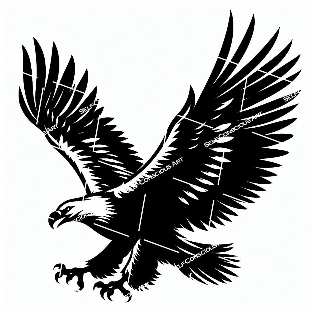 Flying Eagle SVG Eagle Png Eagle Silhouette Svg Bald Eagle Svg American ...