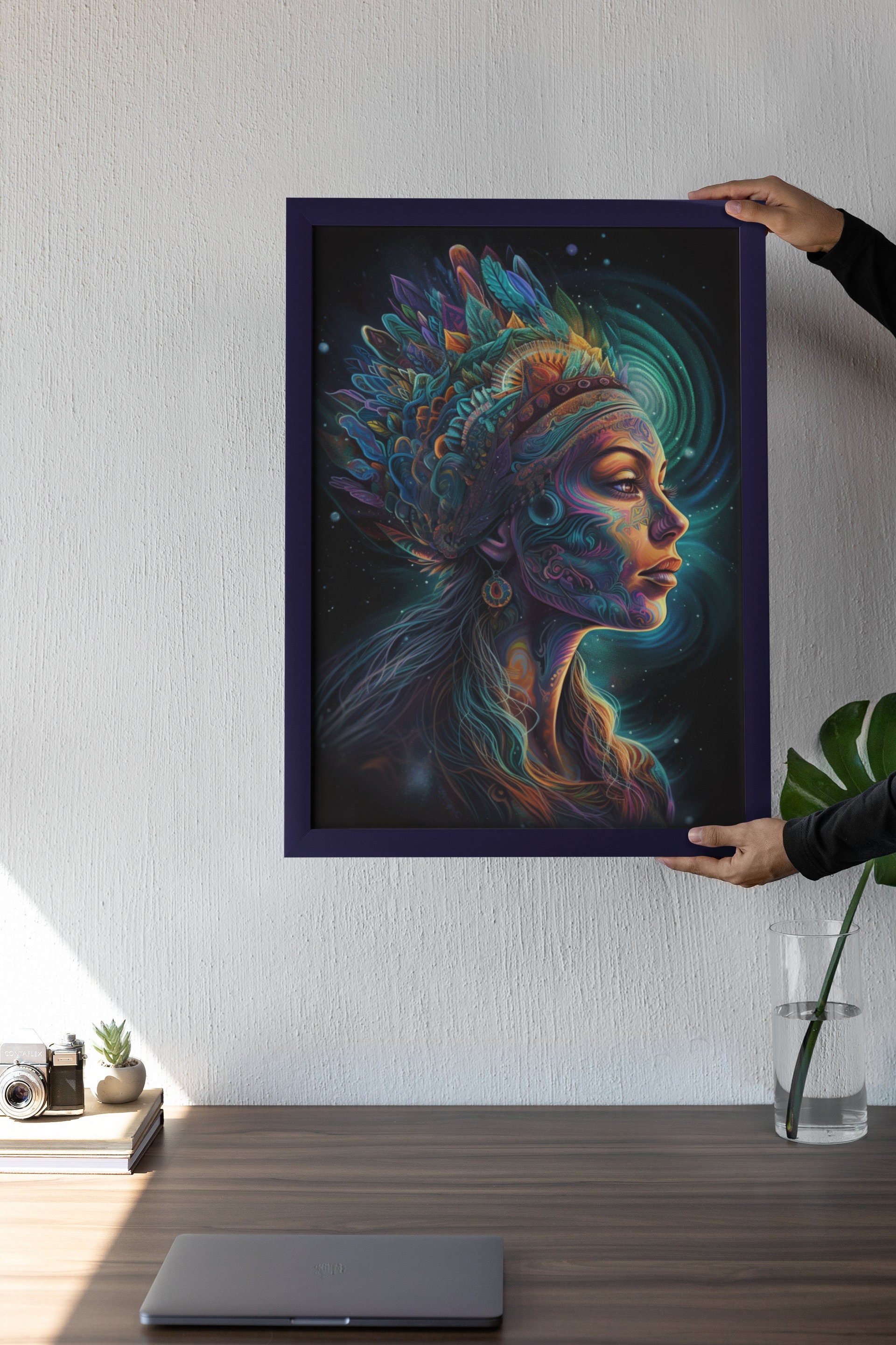 Psychedelic Art Psychedelic Wall Art Psychedelic Women Trippy Poster ...