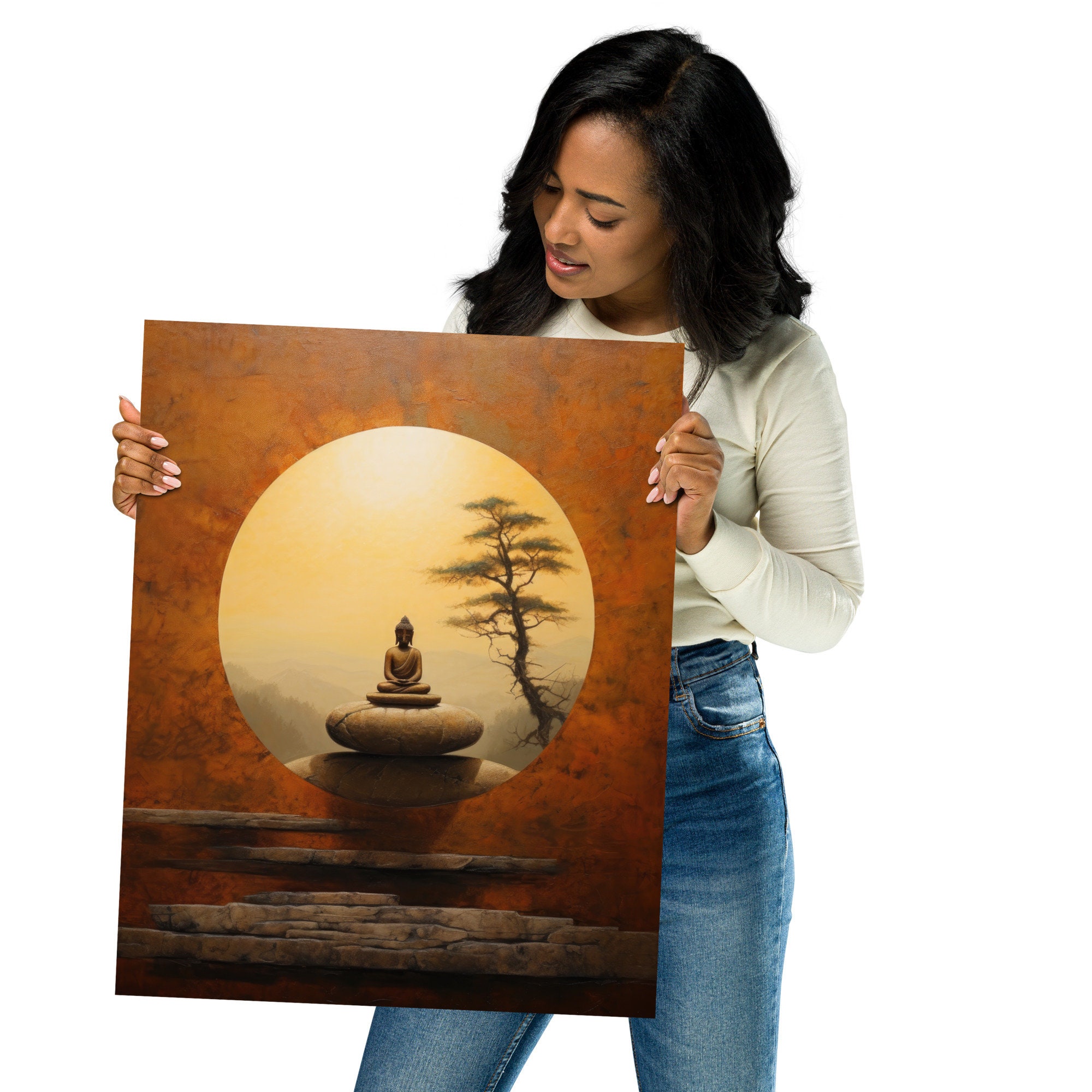 Zen Poster for Yoga Studio Decor Buddha Wall Art Meditation Poster Zen ...