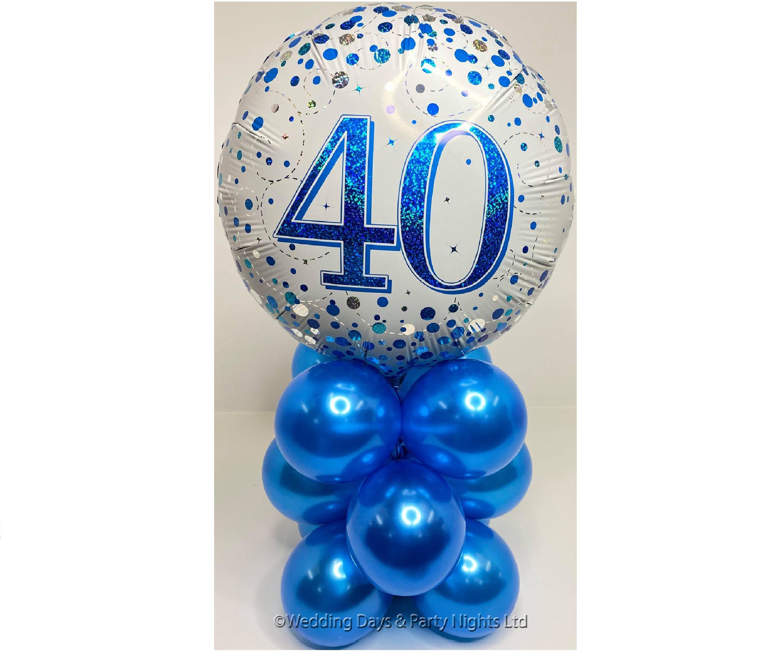40th Birthday Foil Balloon Display Kit DIY Party Table - Etsy UK