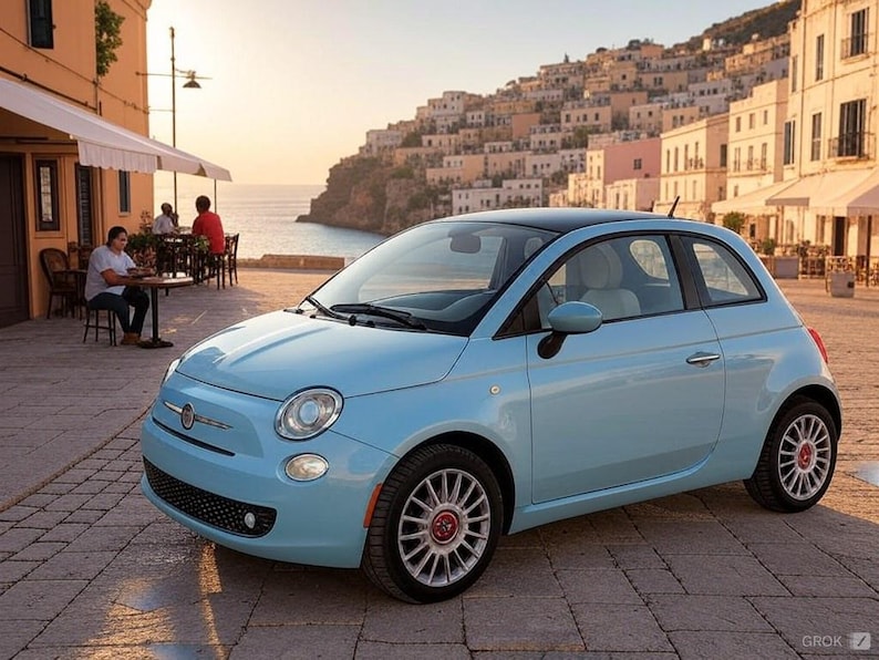 Fiat 500 Keyring - Baby Blue - Etsy