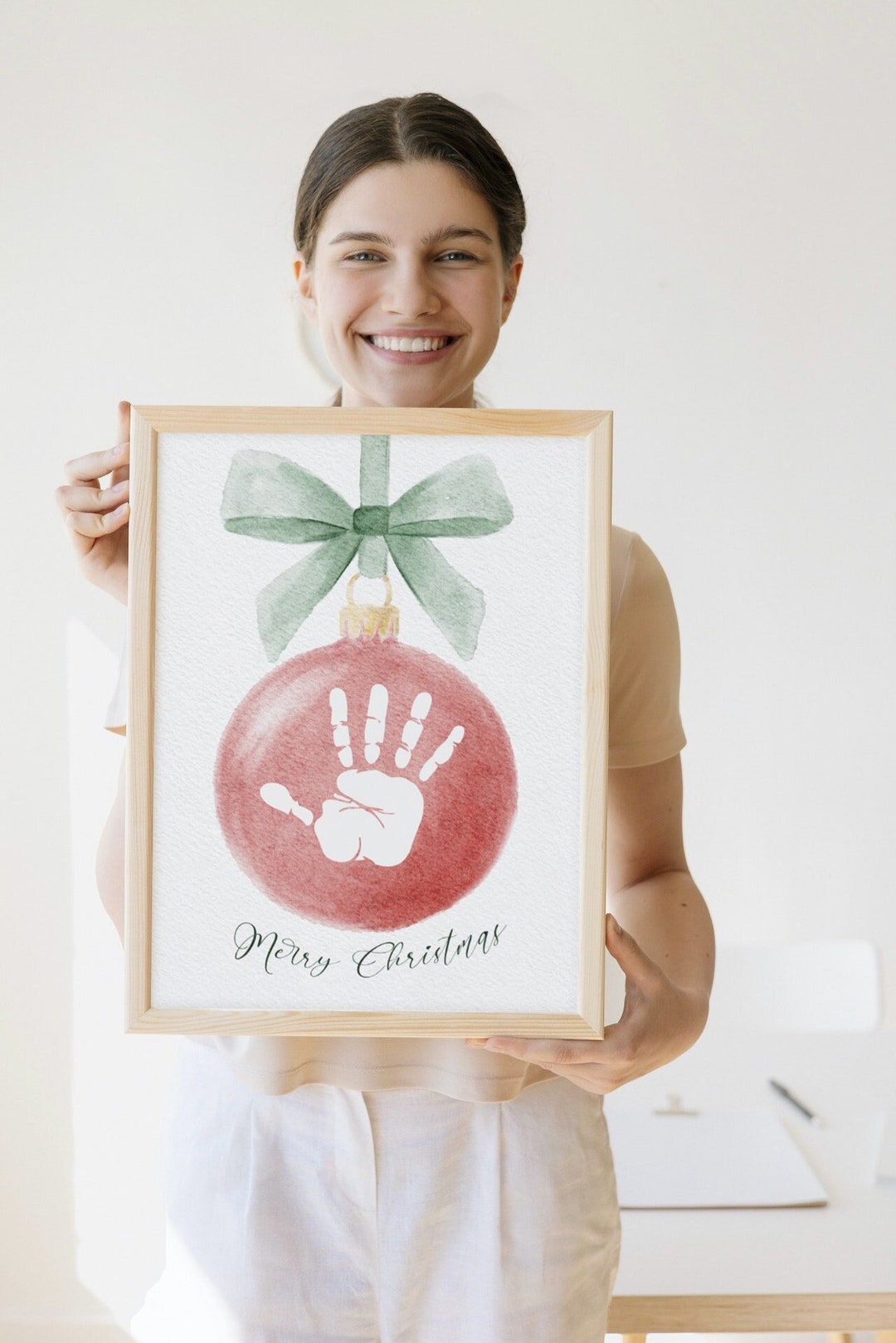 Gift Handprint Children I Footprint Baby I Christmas DIY L Handprint ...