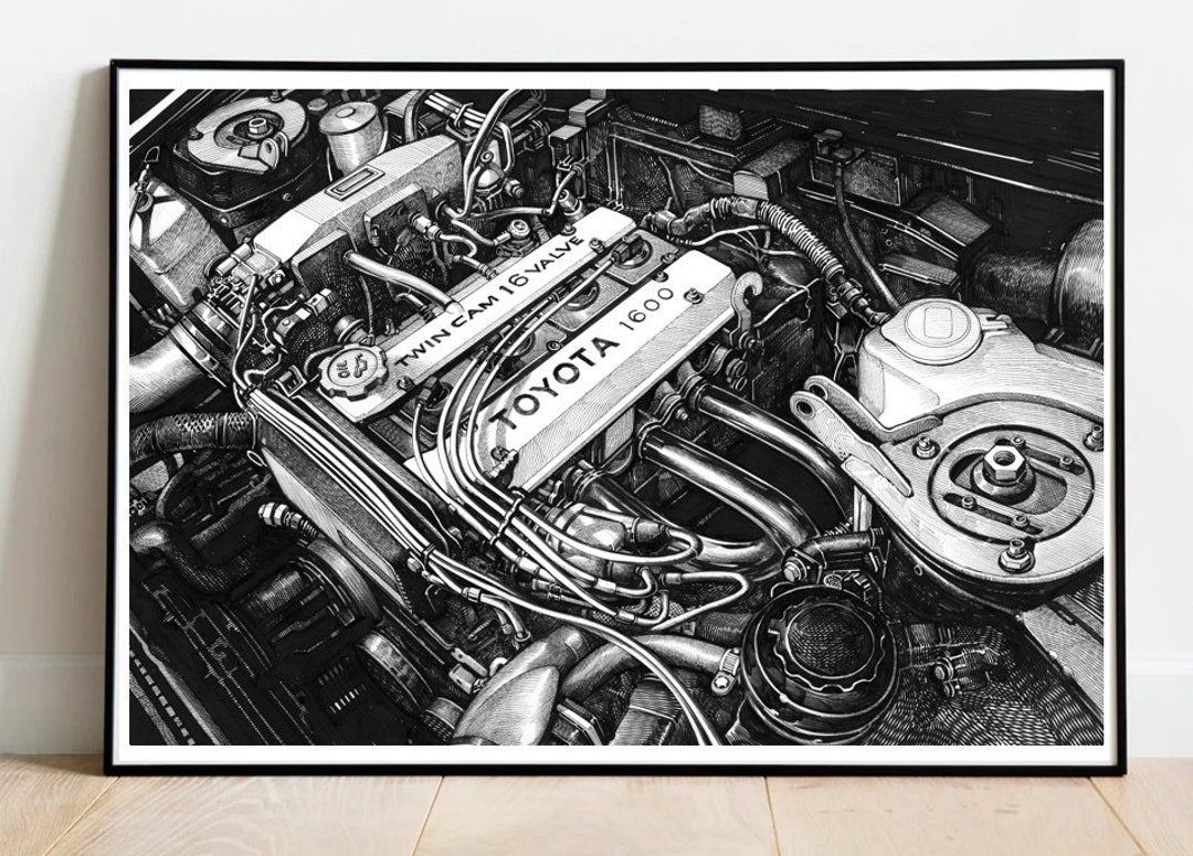 Toyota AE86 Engine - Etsy UK